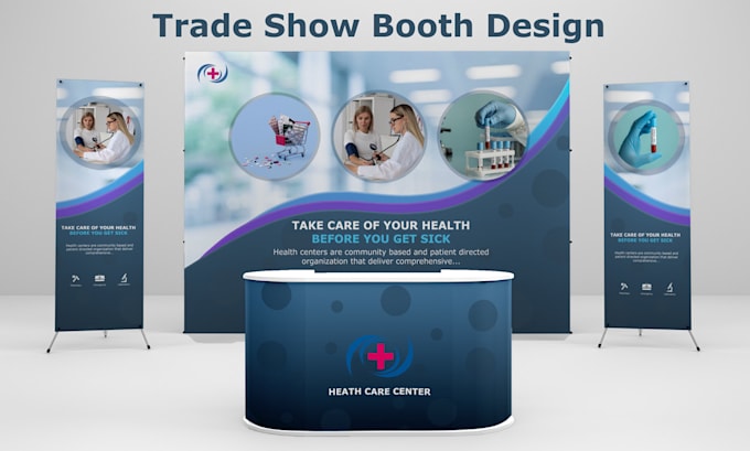 Design backdrop banner, roll up banner and trade show booth for your ...