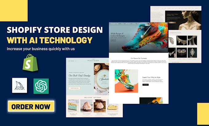 Build a custom shopify store design with the ai technologies by Afnan ...