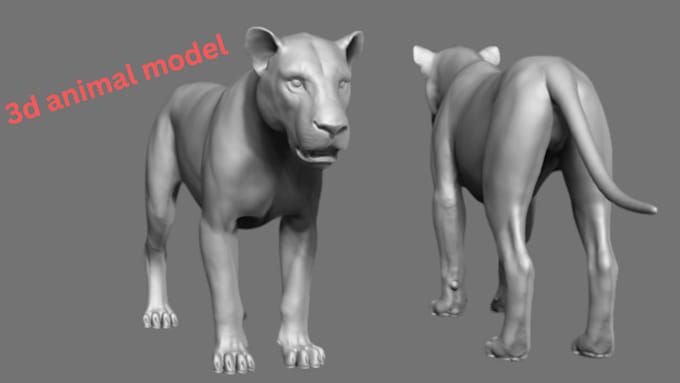 Model, rig, and animate 3d photorealistic animal, 3d animal modeling ...