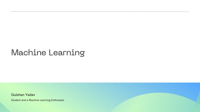 Build machine learning or deep learning models by Gulshan_rox | Fiverr Build machine learning or deep learning models by Gulshan_rox | Fiverr