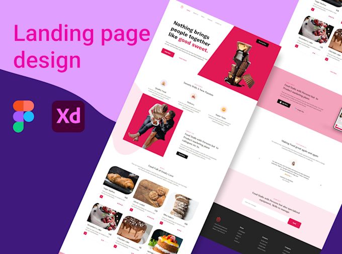 Create a simple and minimal landing page ui for your website by ...
