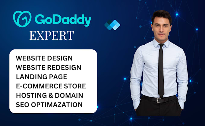 Design redesign godaddy website ecommerce website on godaddy hostinger ...