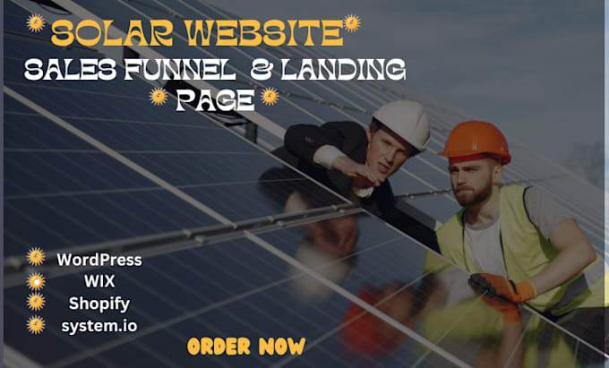 Design solar website, landing page and generate leads for your solar ...