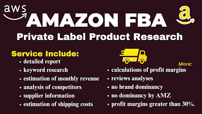 Do amazon product research, amazon fba product research for private ...