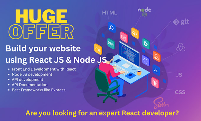 Be your react js and node js web developer by Rahat9016 | Fiverr Be your react js and node js web developer by Rahat9016 | Fiverr