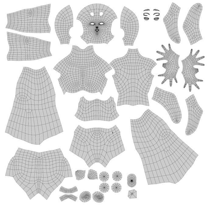 Retopologize and uv unwrap a 3d model by Makimuzic | Fiverr