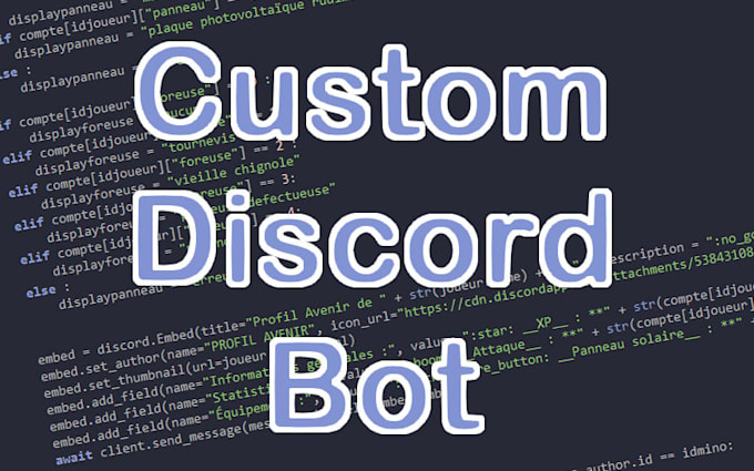 Create a unique discord bot just for you by Lostservices | Fiverr