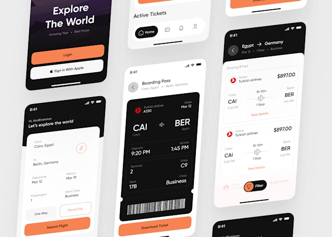 Design creative mobile app ui ux for ios and android by Abdelrahmans_ | Fiverr