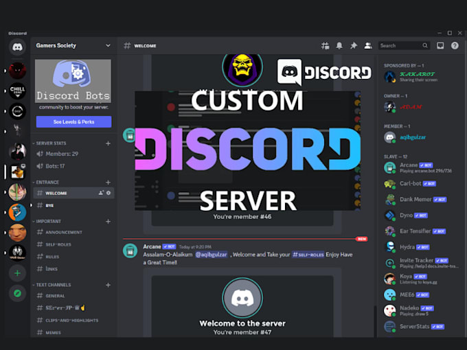 Make a professional discord server for fiver community by Kakarot_op | Fiverr