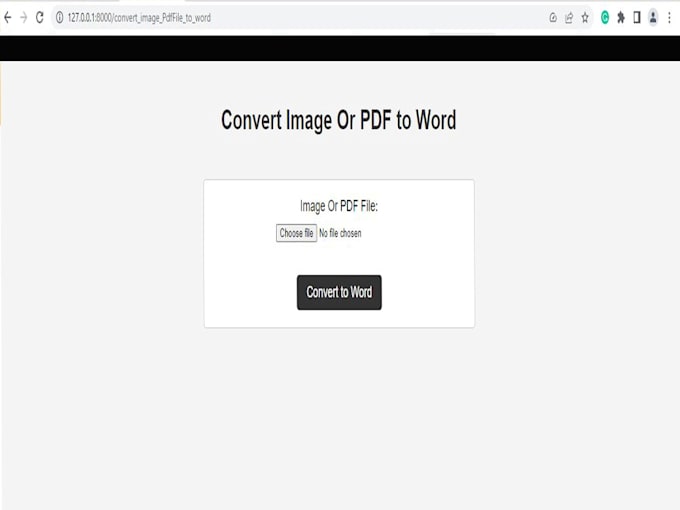 Do image and pdf to ms word project in django python by Sufyan_29 | Fiverr