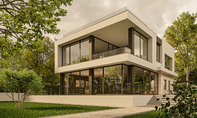 Create a realistic 3d exterior rendering by Adkhamomonov | Fiverr