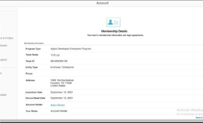 Apple Developer Enterprise Account Company Account By Cadeeduardo Fiverr