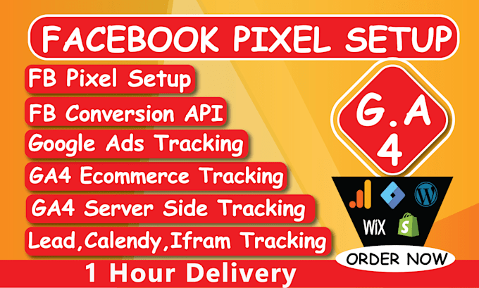Setup facebook pixel ga4 ecommerce tracking server side tracking conversion api by Fixgmc_4u ...