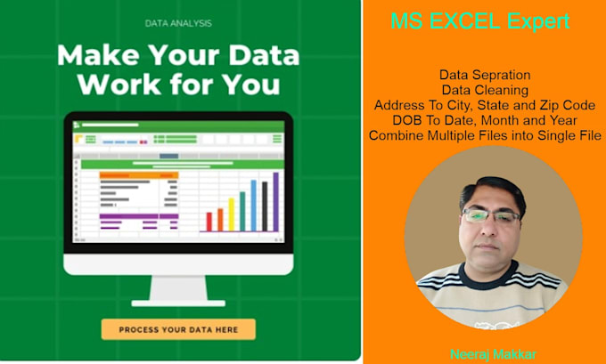 Do Excel Data Cleaning Formatting Merge Split Csv And Much More By
