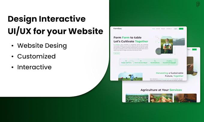 Design interactive ui ux design for your website using figma by ...