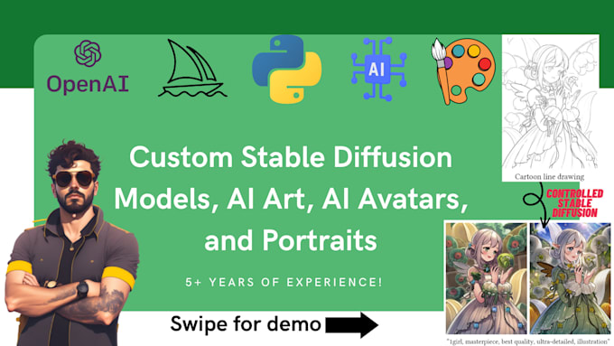 Train stable diffusion models and loras, create ai art, custom avatars ...