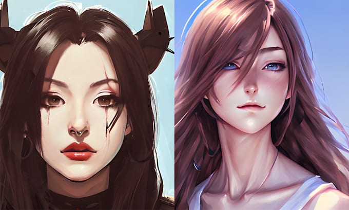 Create colored quality anime style portraits for your pfp by Atkeryx ...