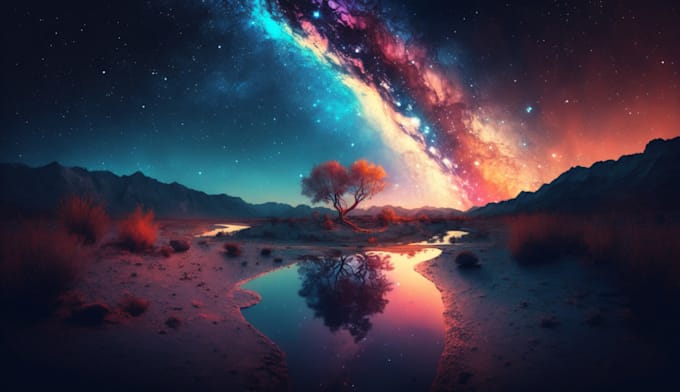 Make you a professional looking custom landscape art according to your ...