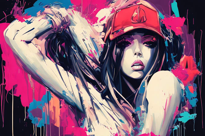 Make anime cartoon album cover fast hip hop lofi rap emo by ...