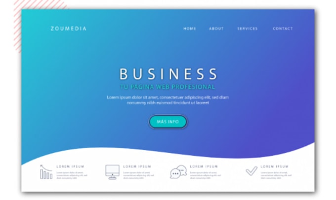 Build a complete and visual web page by Zoumedia | Fiverr
