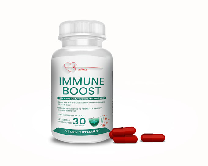 Creative and minimal supplement label design by Yaseensiddiqui1 | Fiverr