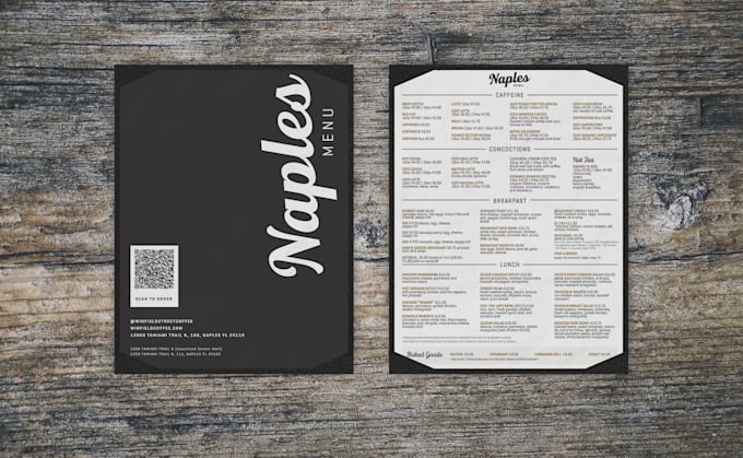 Design a fully customizable physical and digital menu package by ...