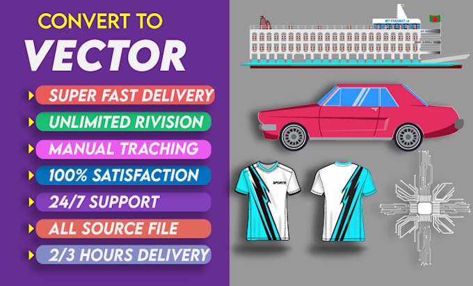 Convert logo to vector, convert image to vector, redraw, trace to ...