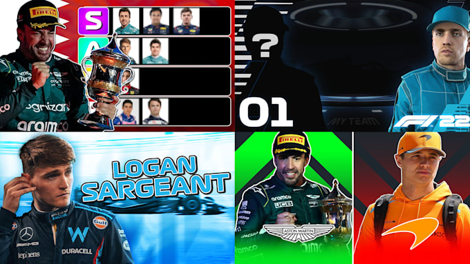 Create formula 1 f1 thumbnails for youtube by Sentic | Fiverr