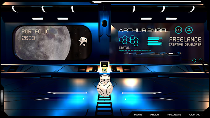 Create an immersive webgl experience with three react gsap by Arthur ...