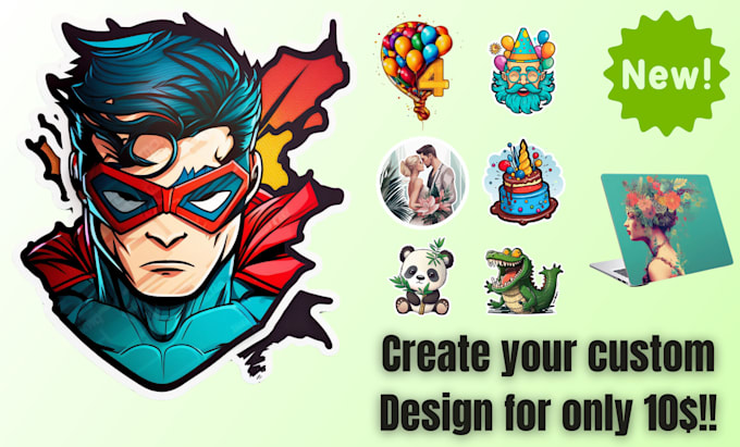 Create custom sticker designs by Micheleespos630 | Fiverr