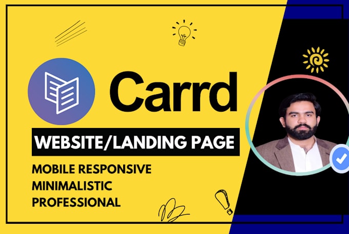 Build a minimalistic professional carrd website design and carrd landing page by Seo_ideal | Fiverr