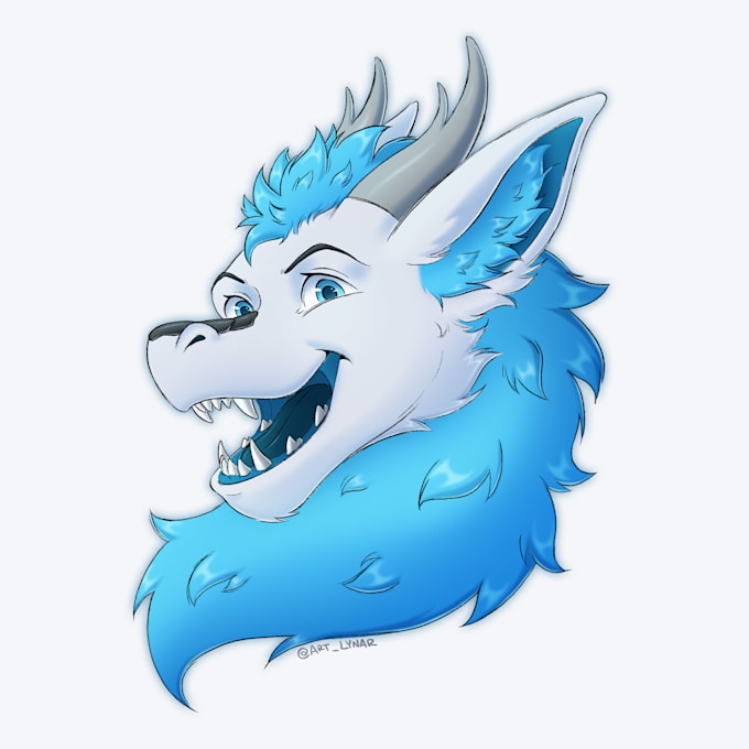 Draw an icon for your furry character by Artlynar | Fiverr