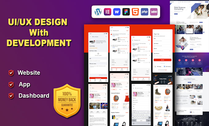 Create web app ui ux design and development with wordpress by ...