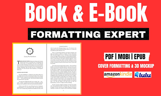 Kdp book formatting, kindle book formatting and layout design for ...
