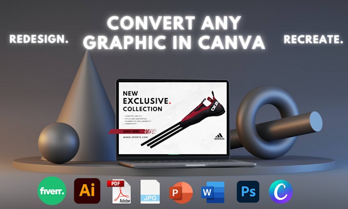 Redesign, recreate, duplicate or convert graphics in canva by Shabhiulhassan | Fiverr