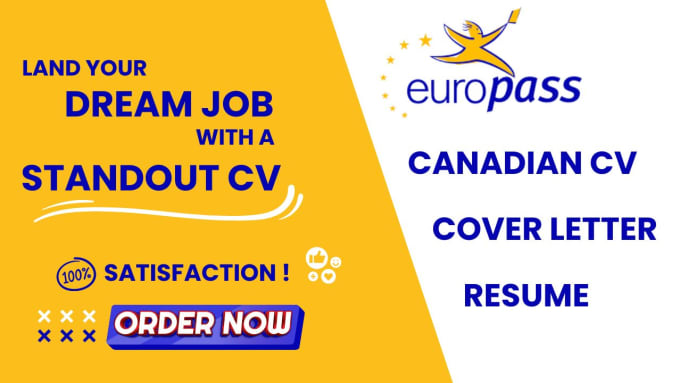 Create and edit a europass cv, resume and cover letter by Zeeshansoomro77 | Fiverr