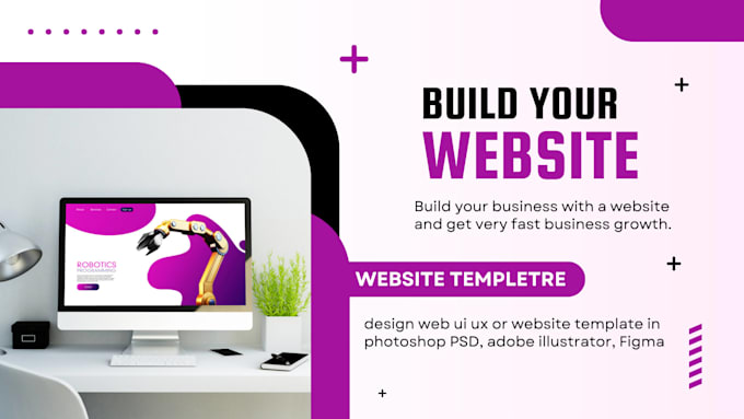 Design web ui ux or website template in photoshop psd, adobe illustrat ...