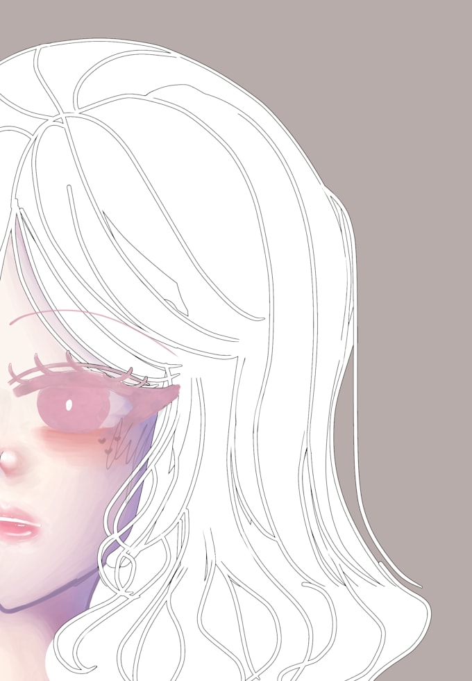 Digital art anime style by Xyllll | Fiverr