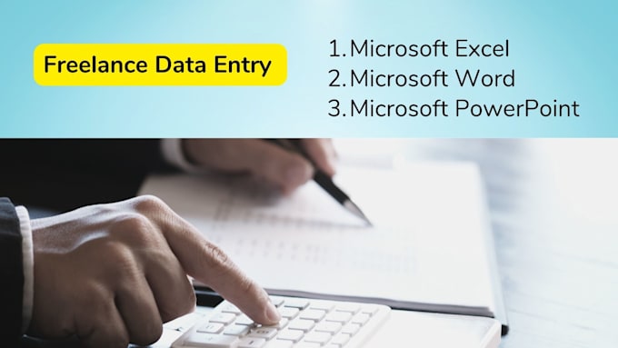 Freelance data entry work using microsoft excel by Sidrakaynat | Fiverr