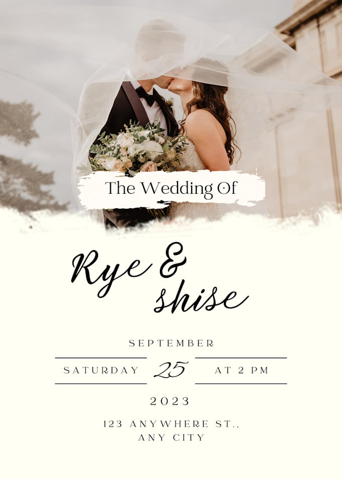 Design the most beautiful wedding invitation by Kypratama | Fiverr