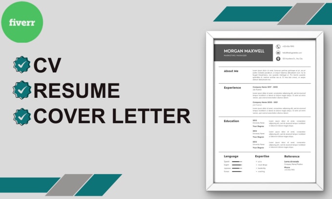 Create redesign professional resume cover letter for you by Shamsak1 ...