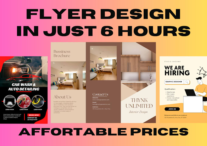 Design a high quality professional flyer in just 6 hours by Ashar809 ...