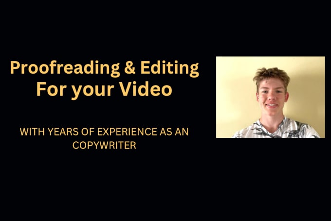 Proofreading and editing your video scripts by Friede_ | Fiverr
