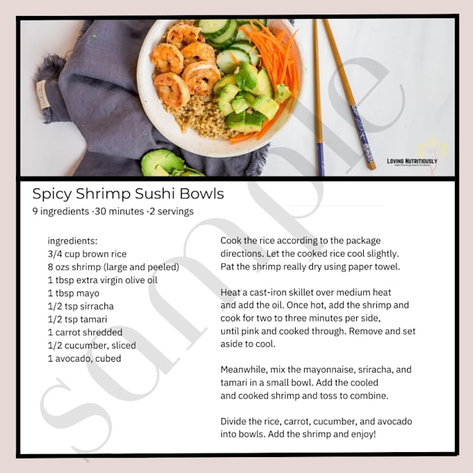 Create recipe posts for your social media using canva by Lncommunity ...