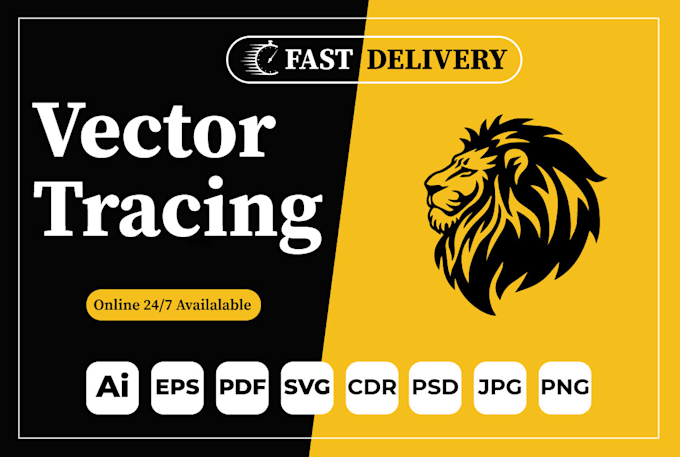 Manually vector tracing,modify,recreate or fix logo in 2 hours by Jabir2020 | Fiverr