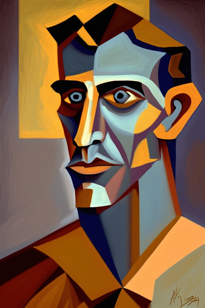 Paint your photo with cubism painting style by Mudeva | Fiverr