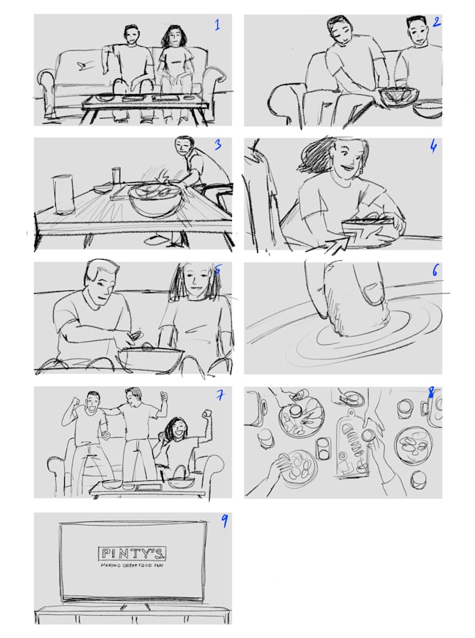 Draw a storyboard within 24 hrs by Amirakdelat | Fiverr