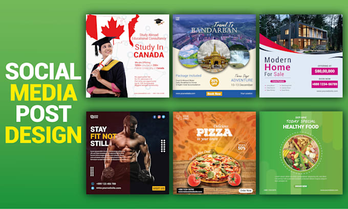 Create unique instagram, facebook post and all types of social media ...