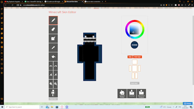Design a minecraft skin for you by Kieran876 | Fiverr