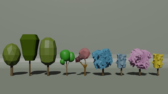 Create tree 3d models for you by Ankhram | Fiverr